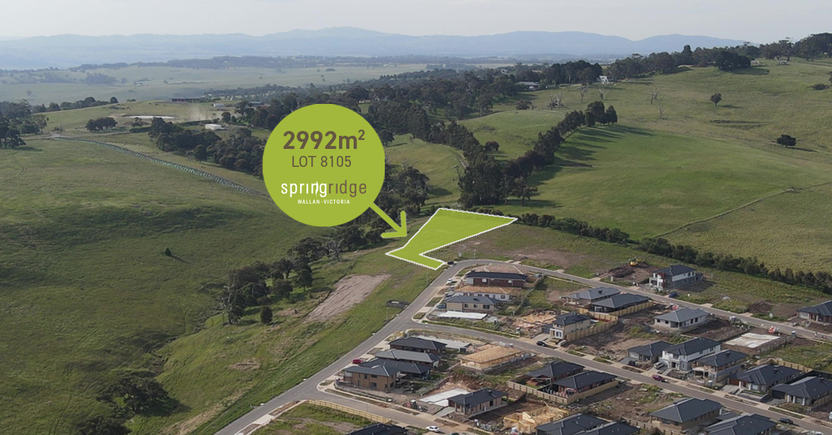 Stage 8C Lot 8105 - Springridge